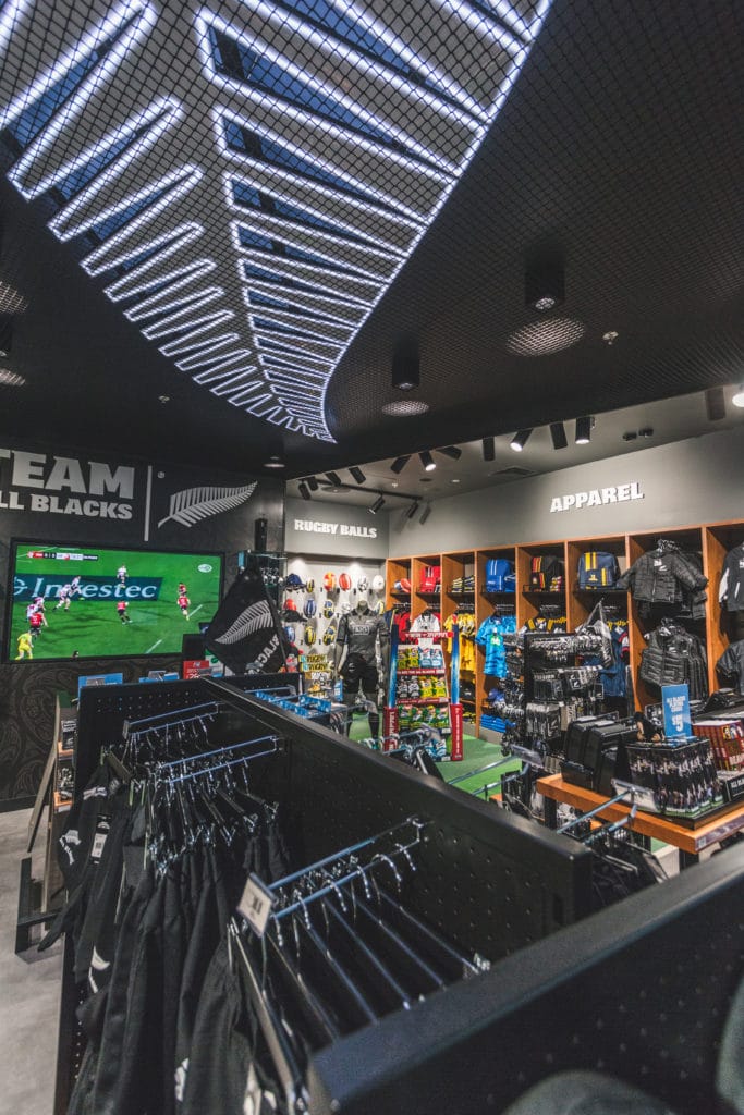 All Blacks Store. Auckland International Airport